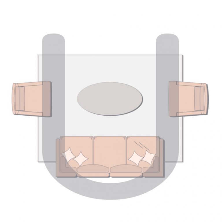 How to Arrange Your Living Room Seating [Illustrated Layouts] - Roomlay