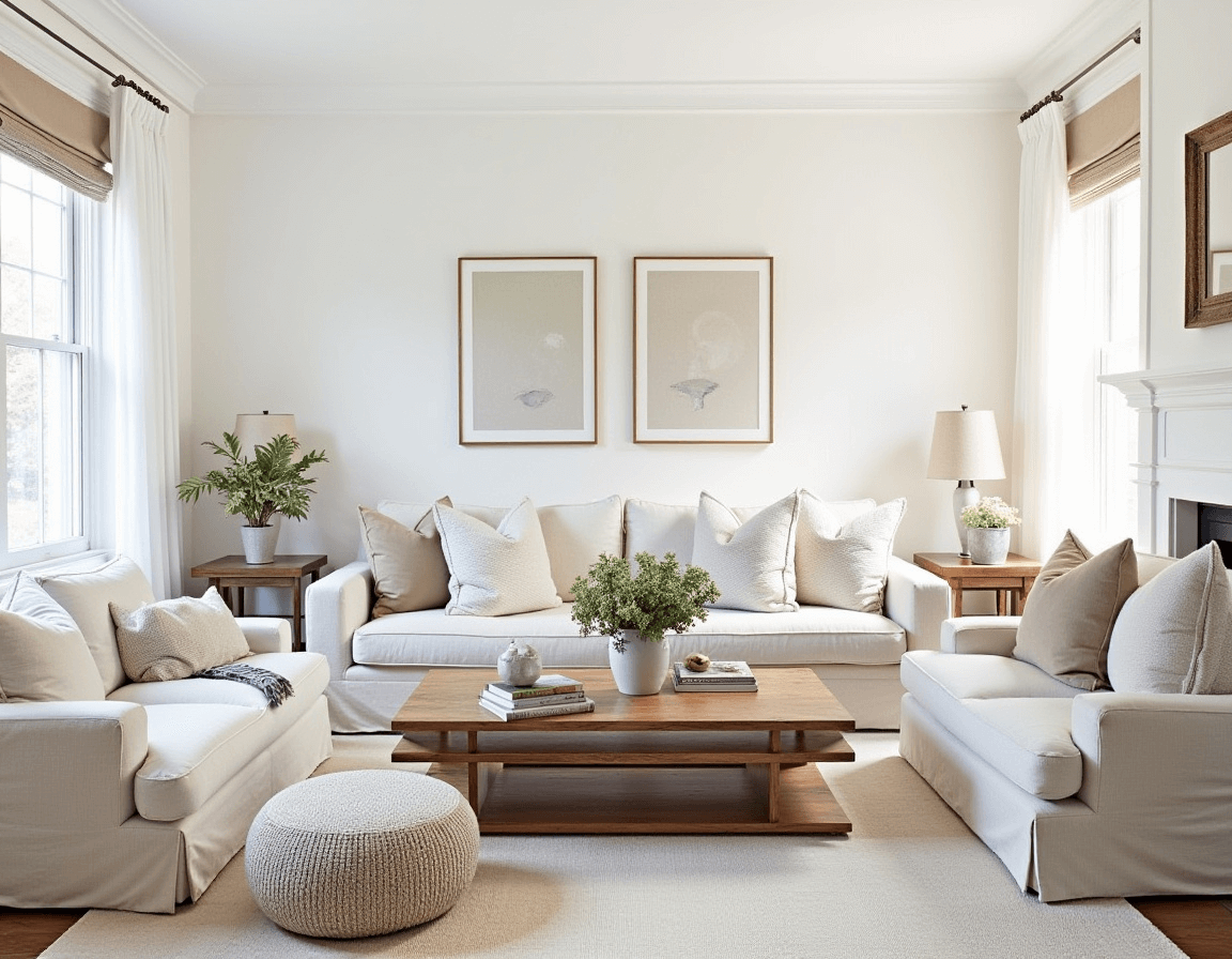 White Walls Living Room Guide: From Boring to Beautiful - Roomlay